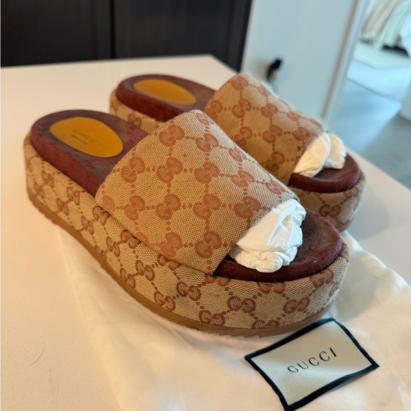 Gucci | Shoes | Gucci Womens Angelina Platform Slide Sandals | Poshmark